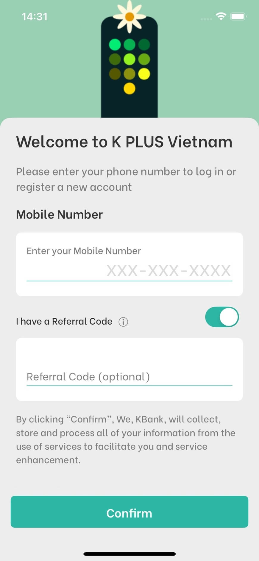 K PLUS Vietnam Application Guide - Don't Have KBank Account